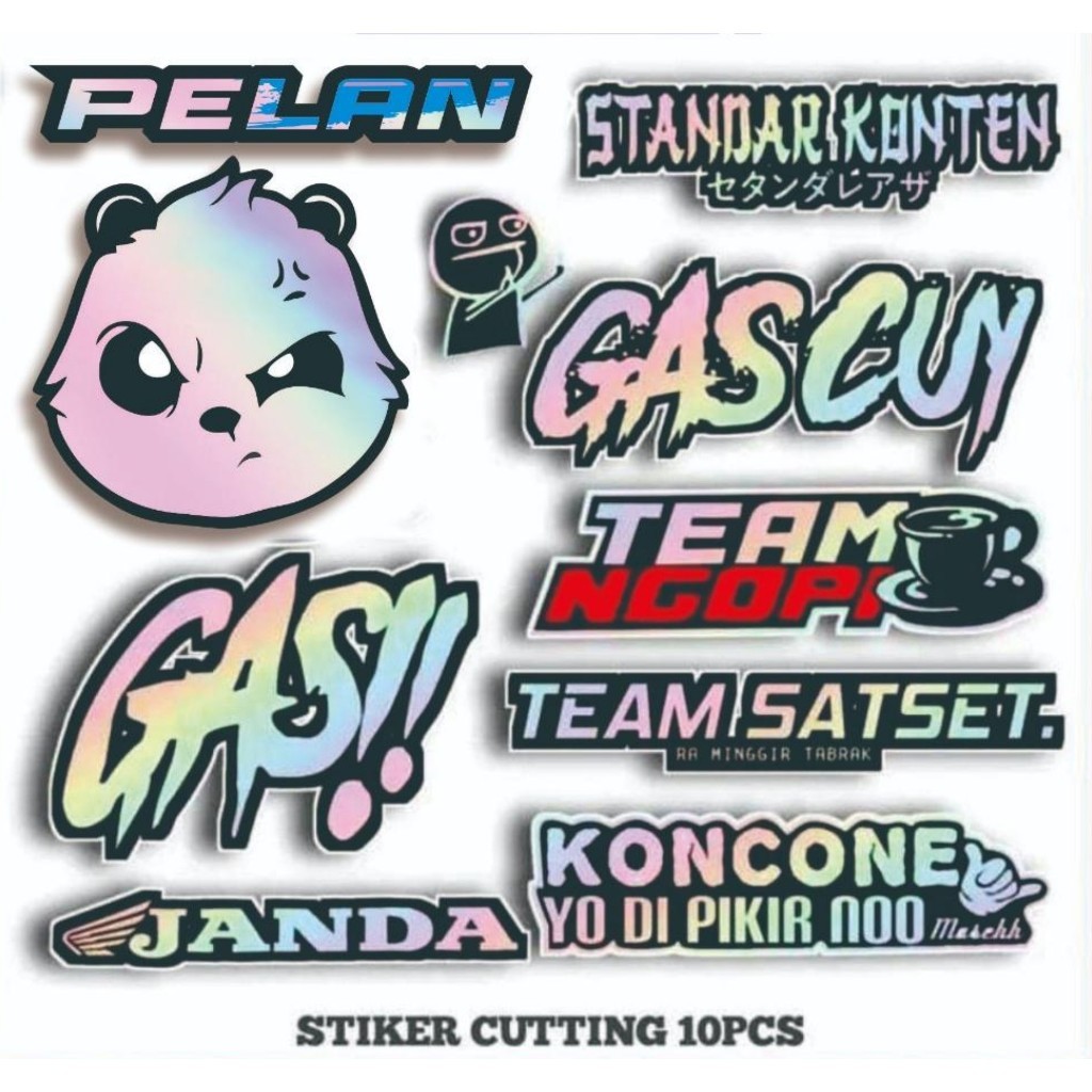 Jual Stiker Viral Logo Hologram Stiker Tanki Motor Hypebeast Racing ...