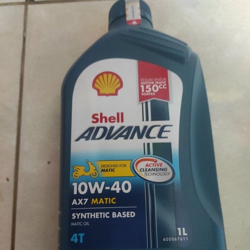 Jual SHELL ADVANCE 10W-40 AX7 MATIC ORIGINAL | Shopee Indonesia