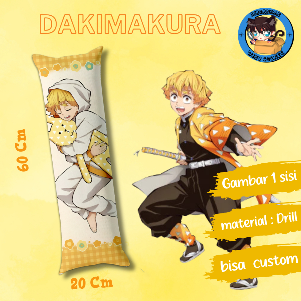 Jual dakimakura / guling anime kimetsu no yaiba sudah termasuk isi ...