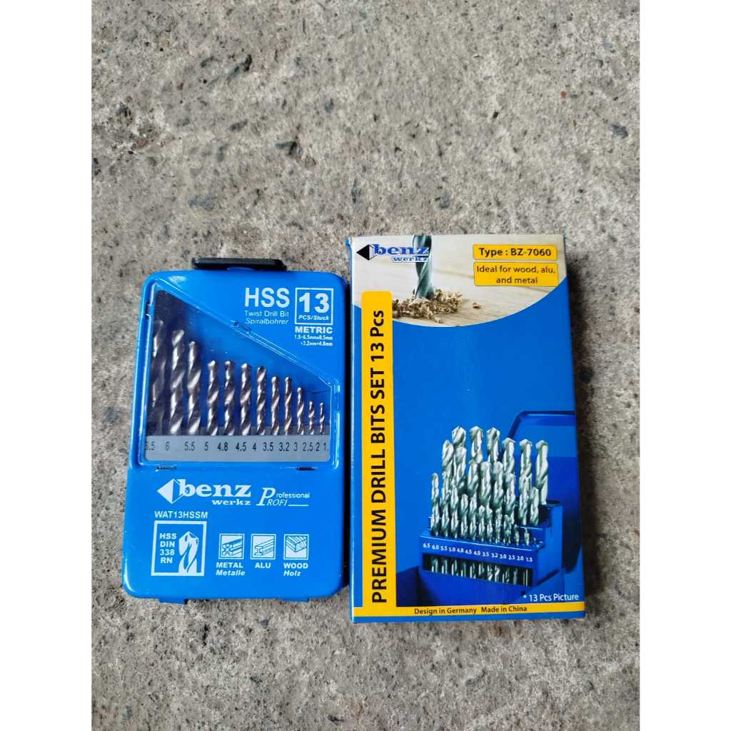 Jual COD BENZ WERK Mata Bor Besi 10mm 19pcs - Set Mata Bor Besi Set ...