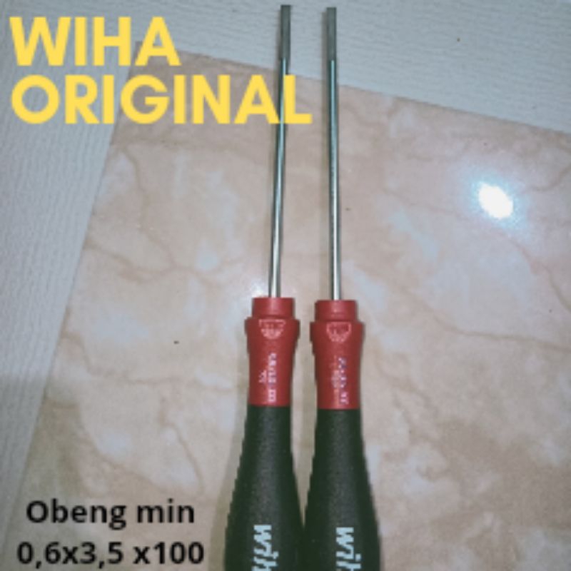 Jual OBENG WIHA ORIGINAL 311 (plus ph1x100)& min 302(0,6x3,5x100) | Shopee Indonesia