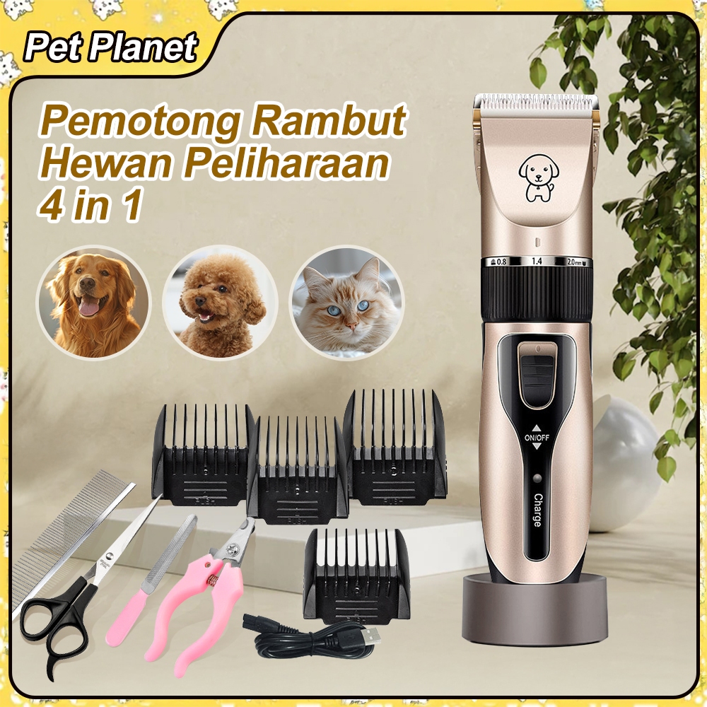 Jual 4 in 1 Pencukur Bulu Kucing Alat Cukur Bulu Kucing Anjing Elektrik ...