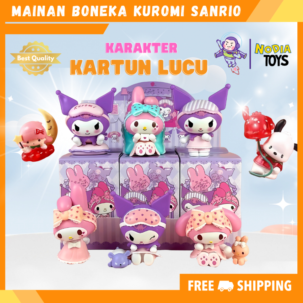 Jual Nodia Toys Blind Box Kuromi / Blind Box San Rio Hiasan Meja ...