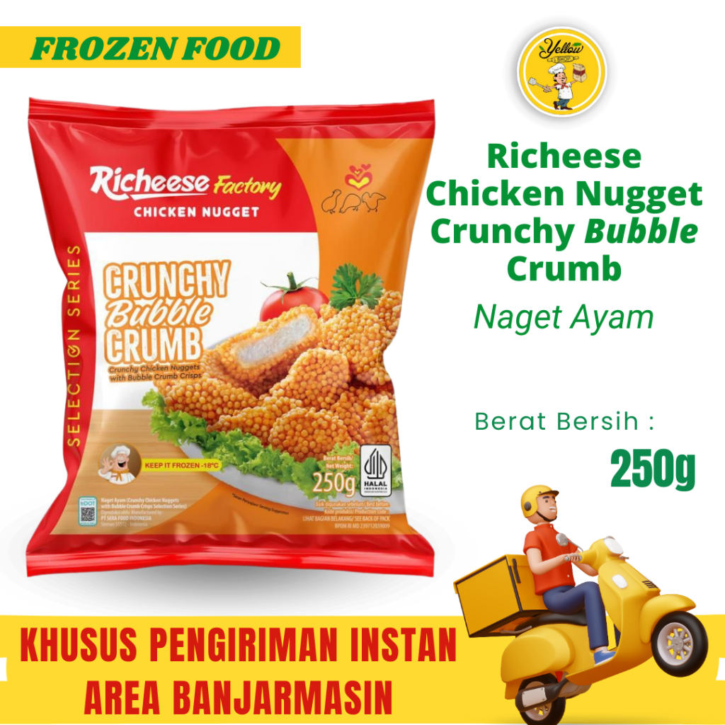 Jual RICHEESE CRUNCHY BUBBLE CRUMB 250GR / CHICKEN NUGGET FROZEN FOOD ...