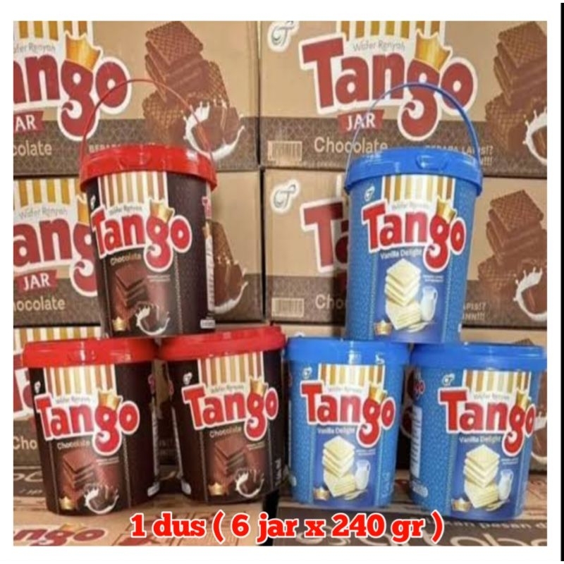 Jual Tango wafer kemasan jar 1 dus ( isi 6 jar x 240 gr ) | Shopee ...