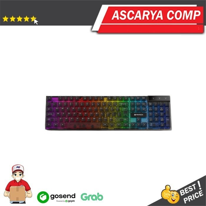 Jual Fantech SHIKARI K515 Keycaps Transparan Keyboard Gaming RGB Membrane | Shopee Indonesia