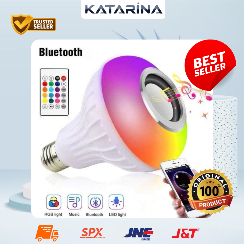 Jual Lampu Speaker Music Bluetooth - Speaker Lampu LED - Bohlam Speaker ...