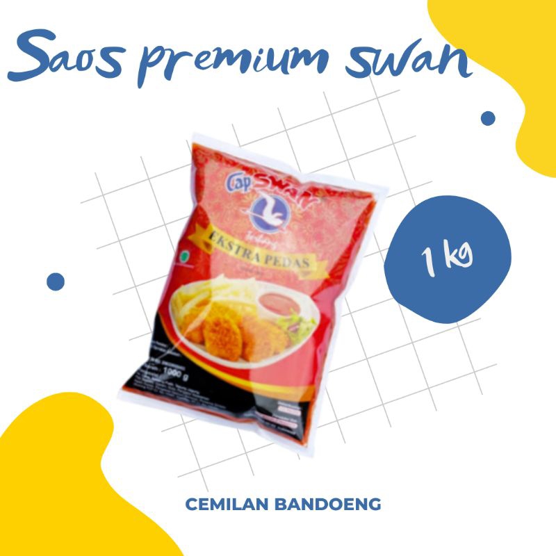Jual Saos sambal premium swan extra pedas kemasan bantal 1 kg | Shopee ...