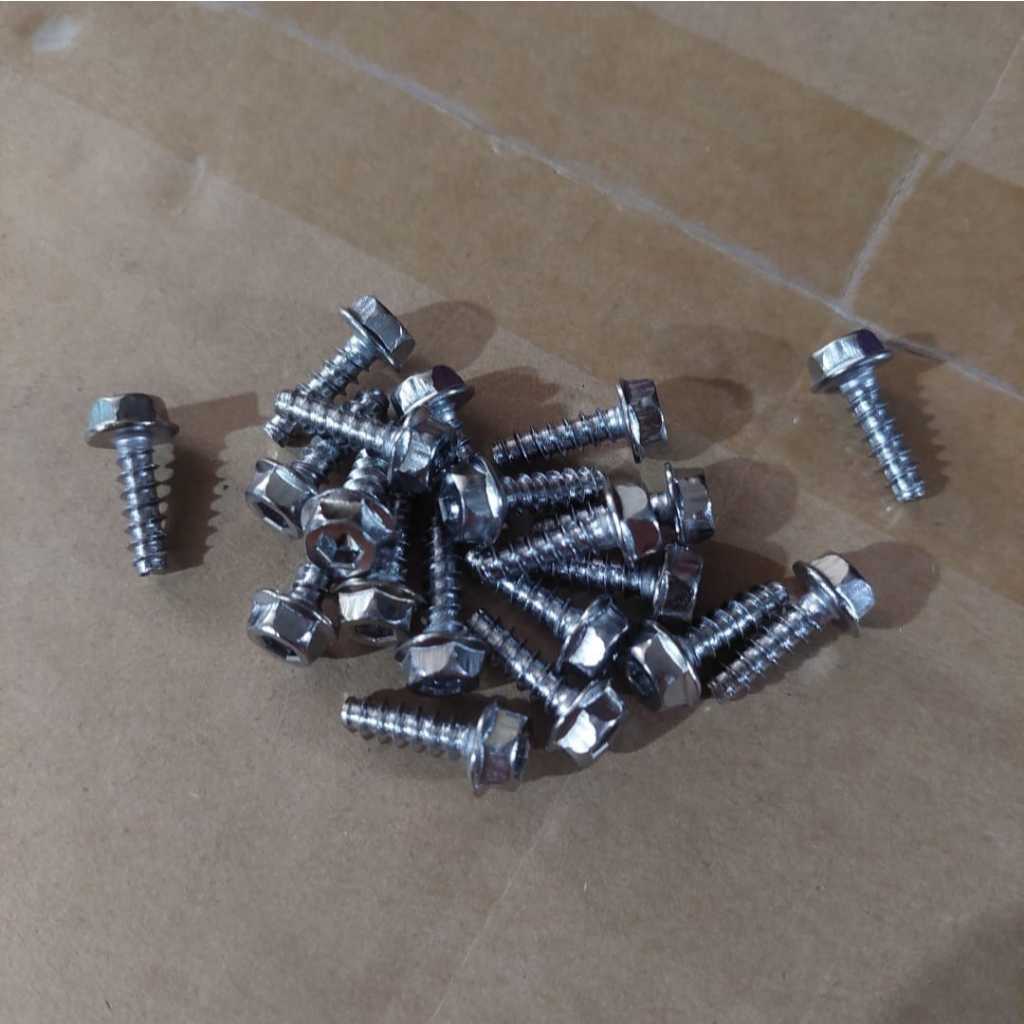 Jual Paket| 20 PCS Baut Klip Body Motor Yamaha / Baut Body Cacing ...