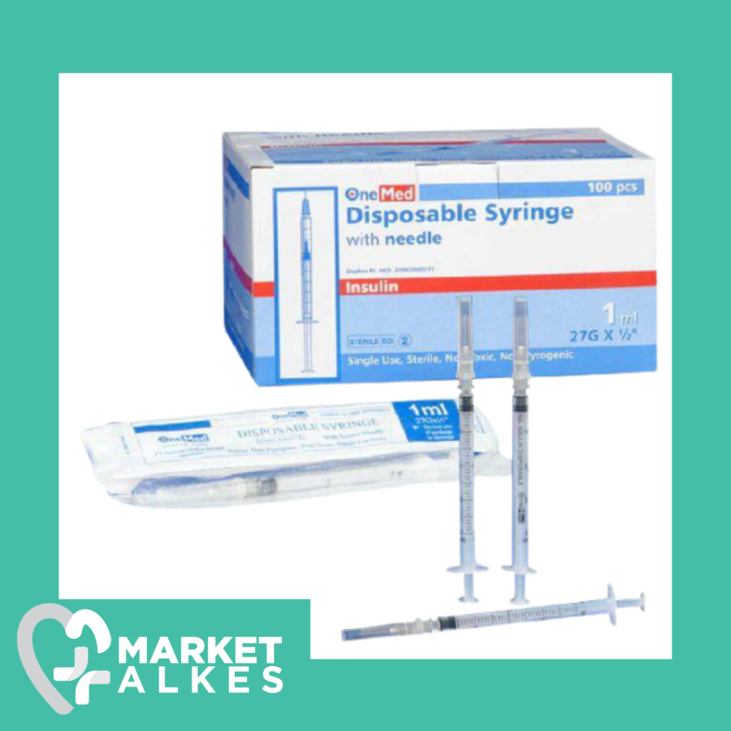 Jual Disposable ONEMED Alat Suntik Syringe 1ML, Spuit 1CC Satuan ...