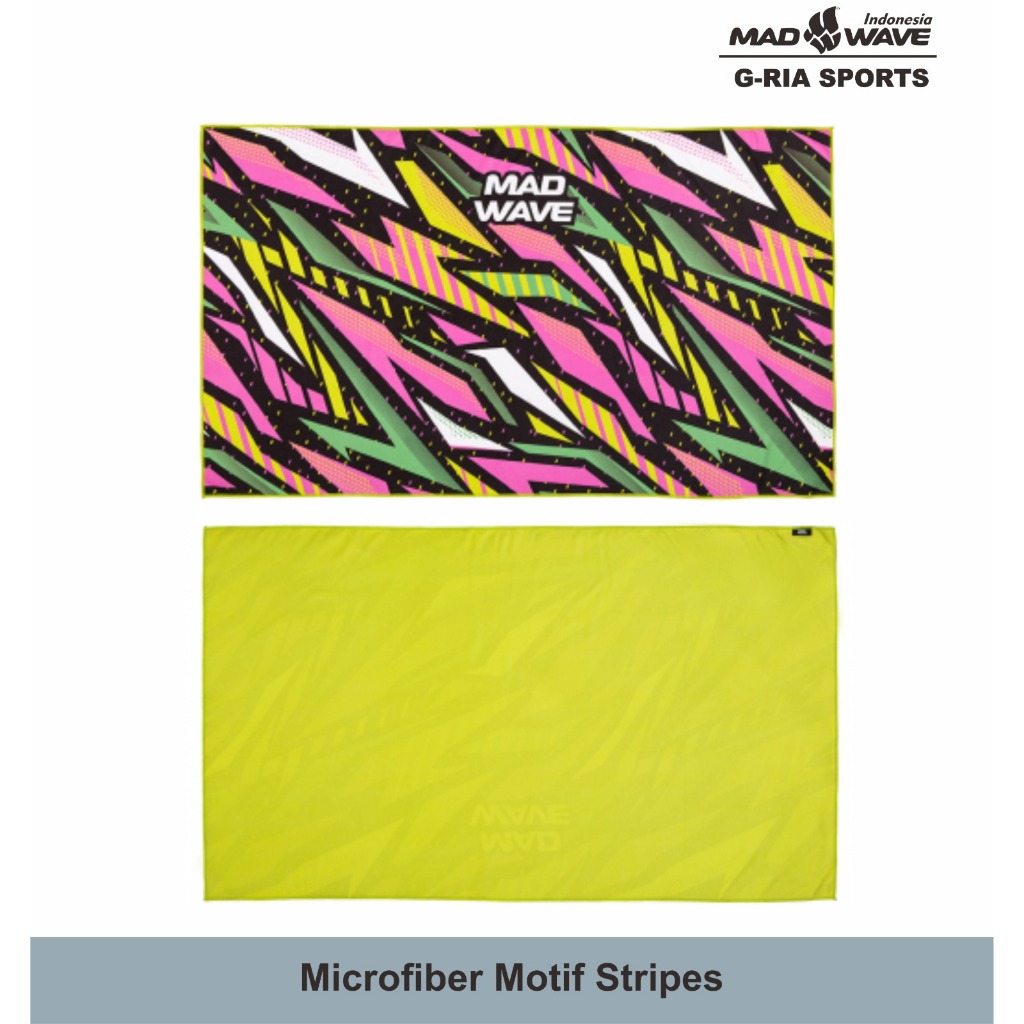 Jual Handuk Renang Microfiber Original Mad Wave Motif Gambar Stripes ...