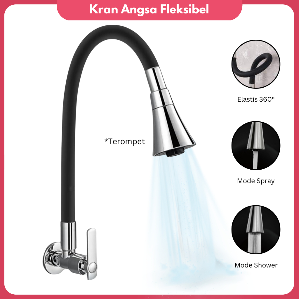 Jual Kran Air Fleksibel Keran Wastafel Angsa Flexible Kran Dapur Cuci ...