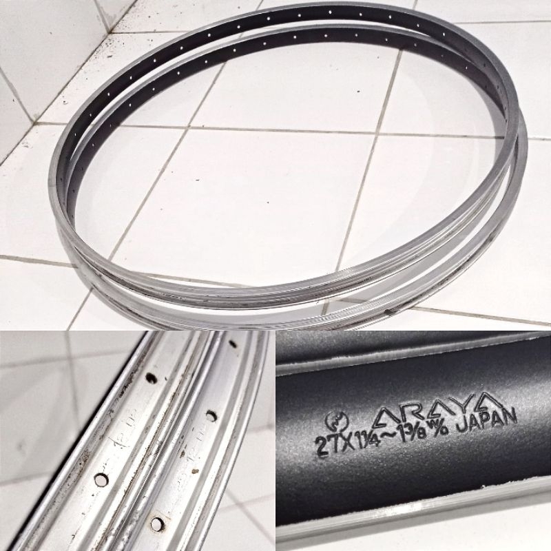 Jual Rims VELG Sepeda Balap Jadul 27 ARAYA Japan ORIGINAL JIS Bekas ...