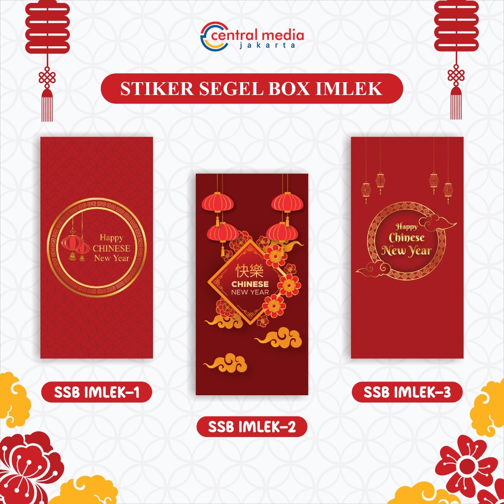 Jual Sticker Segel Box Imlek Label Hampers Chinese New Year | Shopee ...