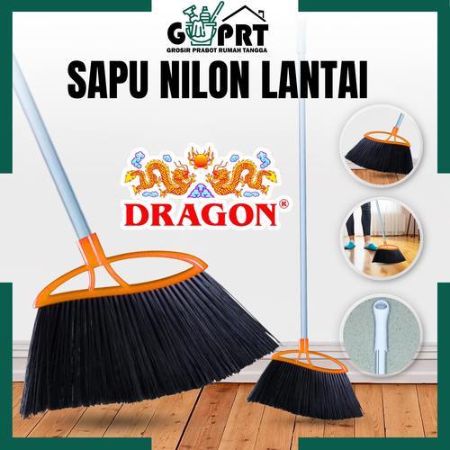 Jual DRAGON Sapu Ijuk Lantai Sapu Injuk Besar Hitam Broom Floor Nylon ...