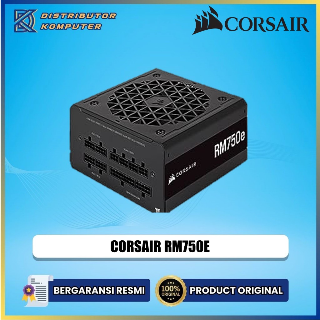 Jual CORSAIR POWER SUPPLY RM750E 750W - PSU 80+ GOLD FULLY MODULAR ...