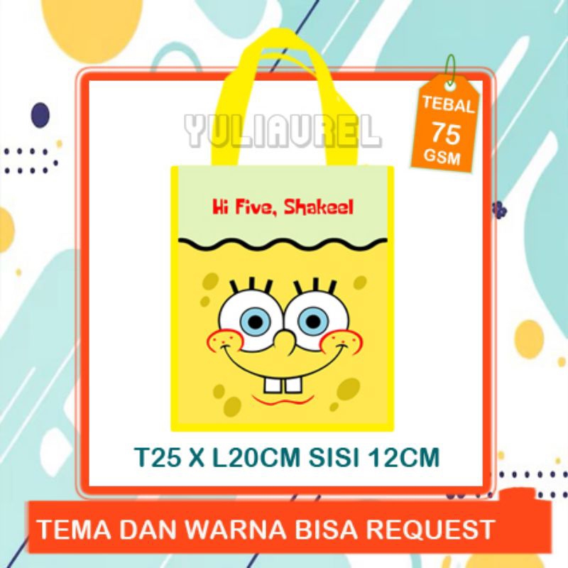 Jual Tas ultah Spongebob/tas ulang tahun spongebob | Shopee Indonesia