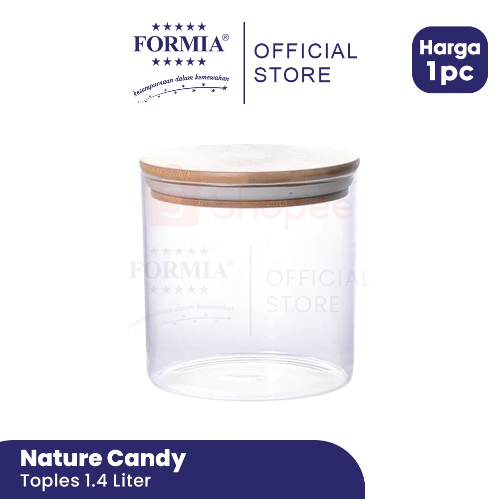 Jual Formia Toples Nature Candy Jar Bulat 1.5 Liter / pc | Shopee Indonesia