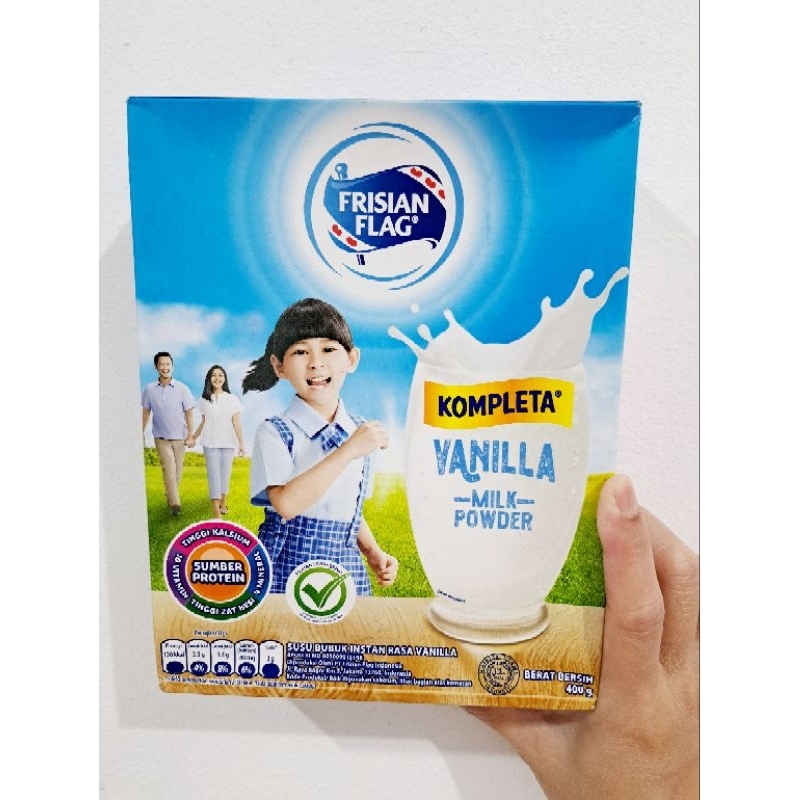 Jual Frisian Flag Kompleta Susu bubuk instant rasa Vanila 400GR ...