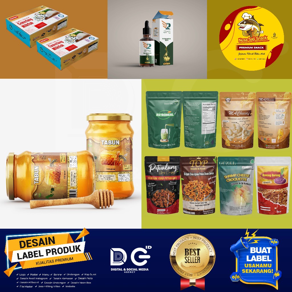 Jual jASA Desain Label, Stiker, Kemasan, Box & Standing Pouch ...