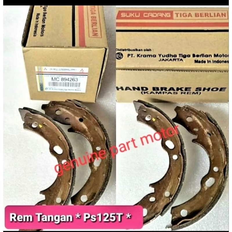 Jual HAND BRAKE SHOE/KAMPAS REM TANGAN MITSUBISHI PS135/PS125 CANTER ...