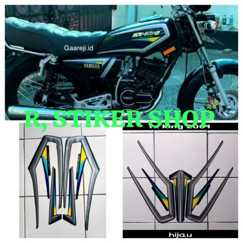 Jual STIKER STRIPING LIS LES FOLET BODY MOTOR YAMAHA RX KING 2001,termurah | Shopee Indonesia