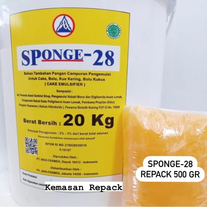 Jual SP SPONGE 28 REPACK 500GR/250GR/100GR | Shopee Indonesia