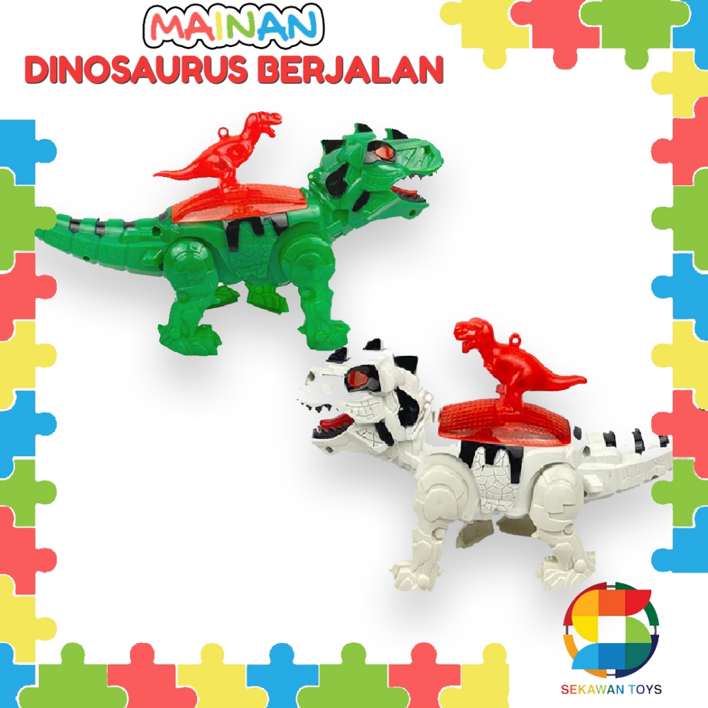 Jual Mainan Robot Berjalan Tirex Momosaurus / Mainan Robot Dinosaurus ...