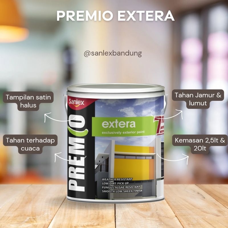 Jual Cat Tembok Exterior Premio Extera 3,7kg | Shopee Indonesia