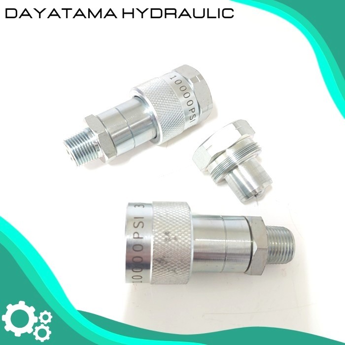 Jual 3/8" INCH COUPLER HYDRAULIC HIGH PRESSURE 10.000 PSI / HYDRAULIC ...