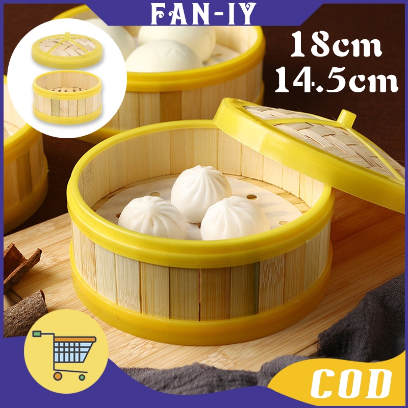 Jual Kukusan Bambu Dimsum Dengan Ring Plastic / Steamer Bambu Makanan ...