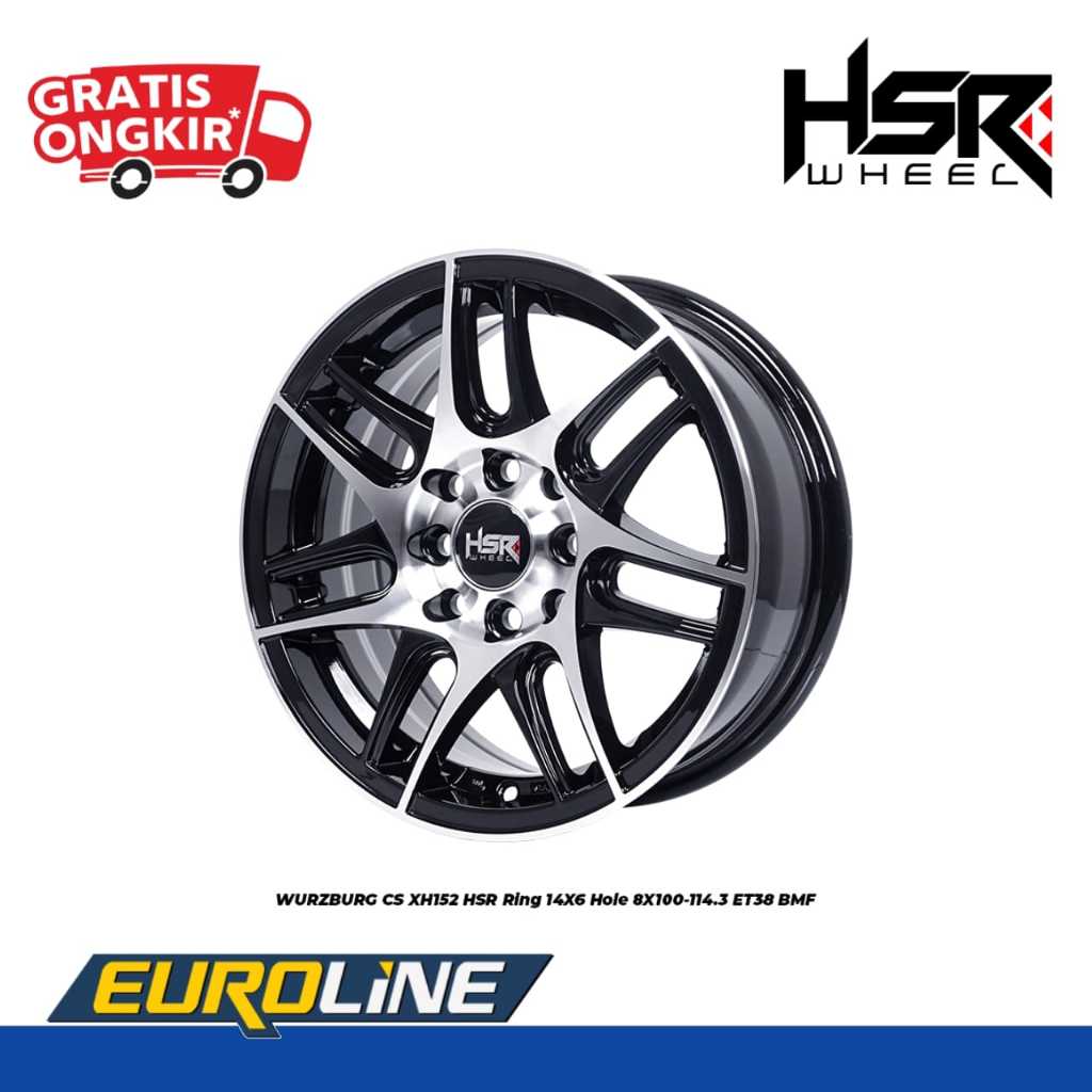 Jual Velg Racing Elegan HSR Ring 14 Lebar 6 ET 38 BMF Untuk Avanza ...