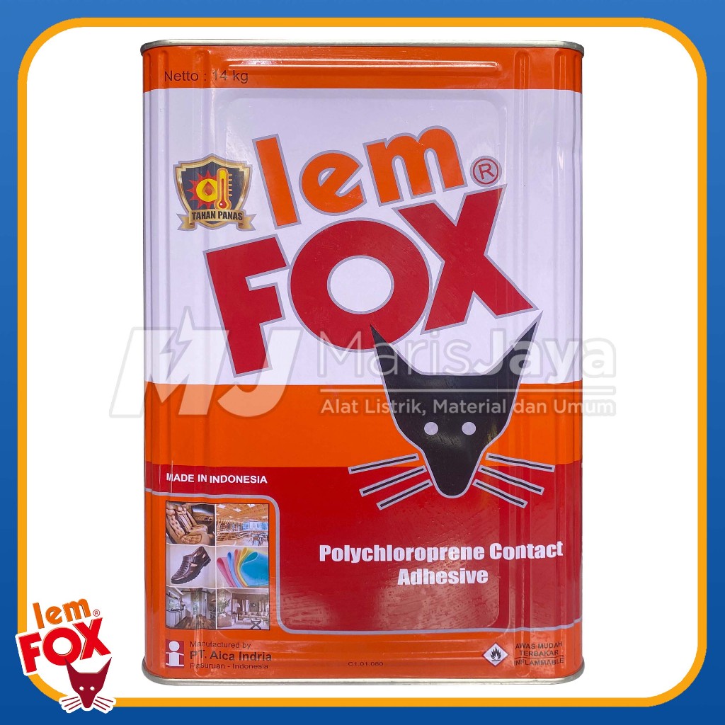 Jual Lem Fox Kuning (Merah) Galon 14kg | Shopee Indonesia