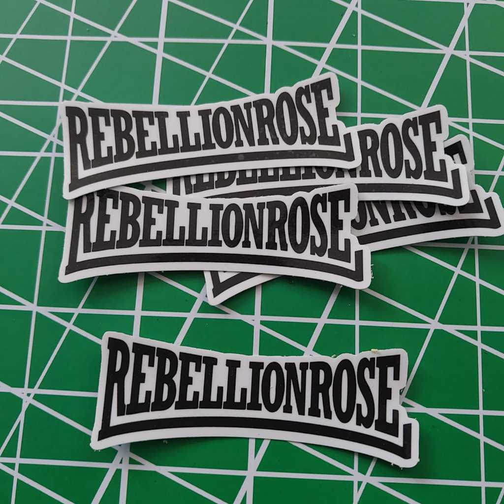 Jual STIKER REBELLION ROSE - STICKER MUSIK BAND POP PUNK ROCK vinyl ...