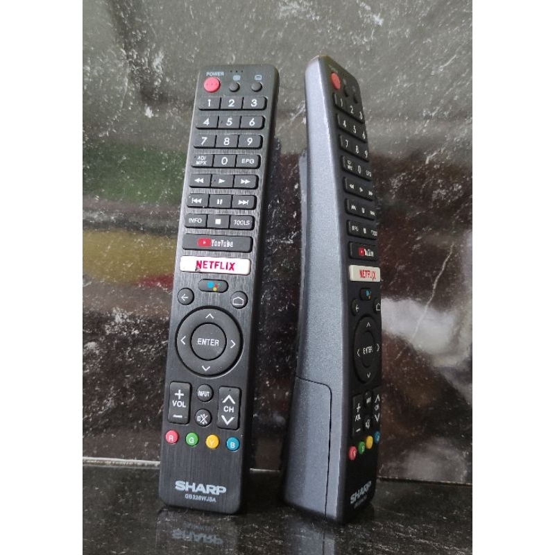 Jual Remote REMOTE TV SHARP AQUOS LED LCD ANDROID TV GB326WJSA 4K ...