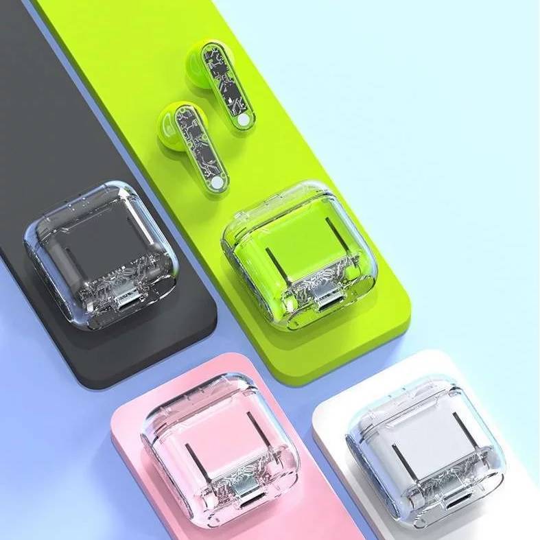 Jual RG TWS 12 PRO Transparan Headset Bluetooth Earphone Wireless In ...