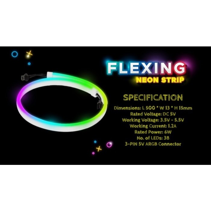 Jual CUBE GAMING FLEXING Neon ARGB Led | Shopee Indonesia