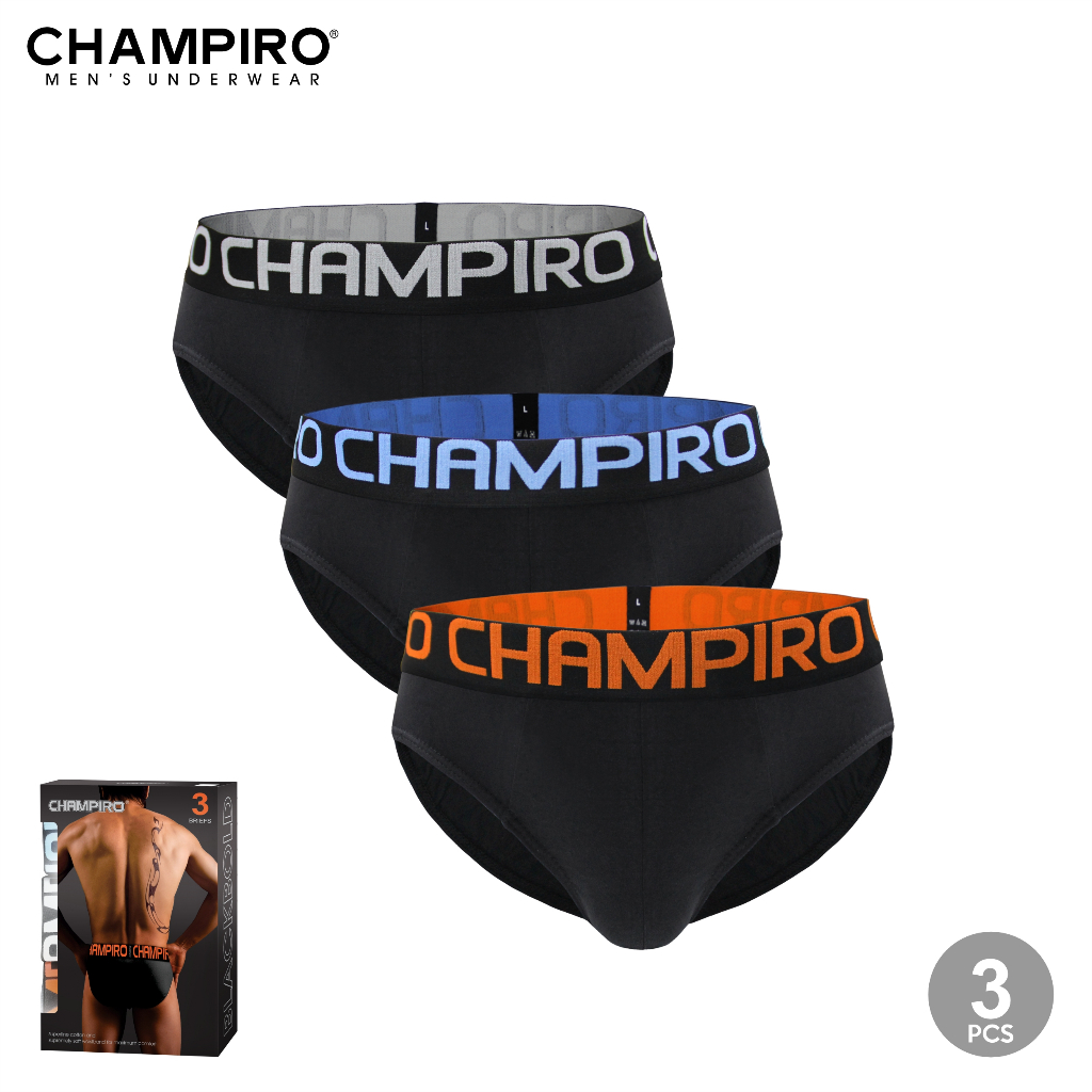 Jual Champiro | Celana Dalam Pria 3 pcs Sport Brief C0338C | Shopee Indonesia
