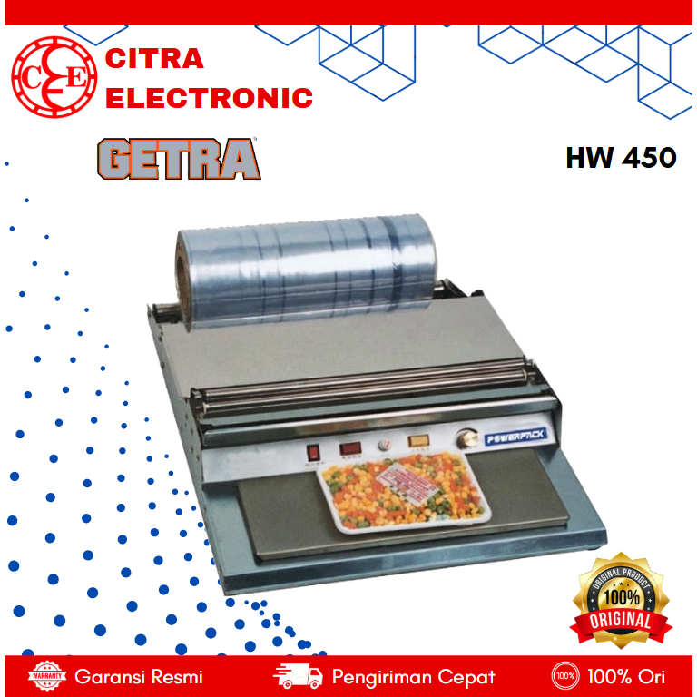 Jual HAND WRAPPING MACHINE GETRA HW 450 / HW450 / PENGEMAS MAKANAN ...