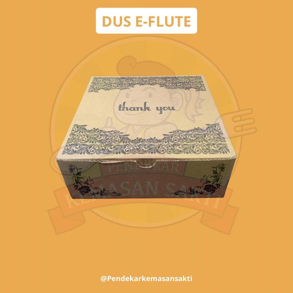 Jual [10 PCS] Dus E-Flute Kotak Coklat Packaging Hampers | Dus Catering ...