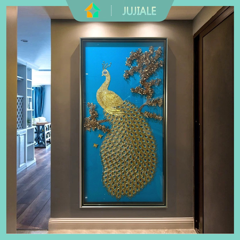 Jual Hiasan dinding modern aesthetic burung merak Pajangan kamar tidur ...