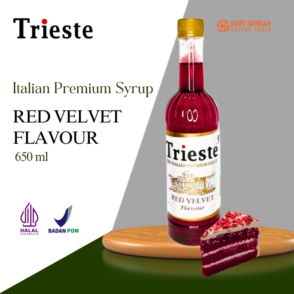 Jual Syrup Trieste Rasa RED VELVET Sirup Minuman Bartender Premium ...
