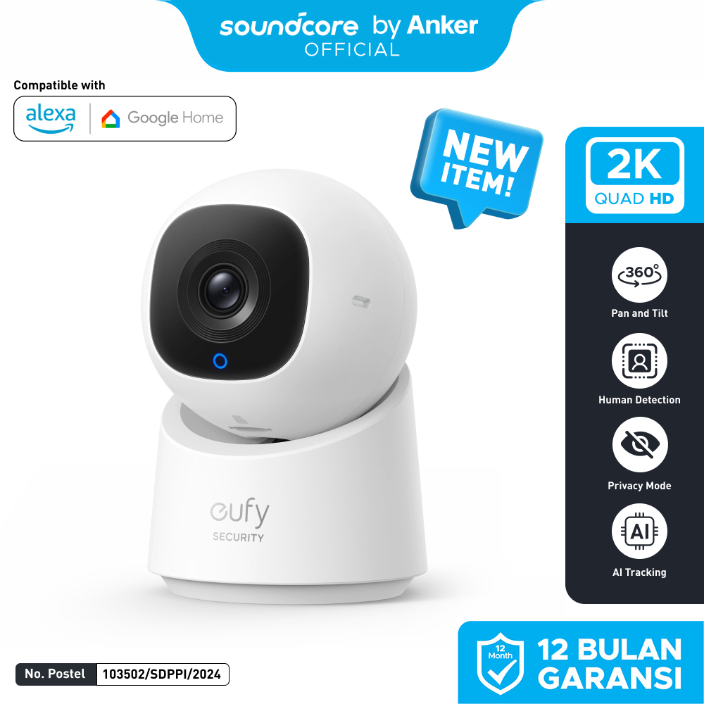 Jual Eufy Security Indoor Cam C220 2K resolution Smart Security Camera ...