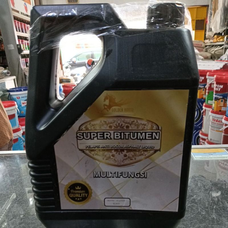 Jual Lem Aspal cair Pelapis anti bocor 4L / 5kg | Shopee Indonesia