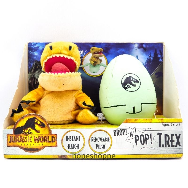 Jual Jurassic World Dominion T-rex Drop n Pop Instant Hatch Mainan ...