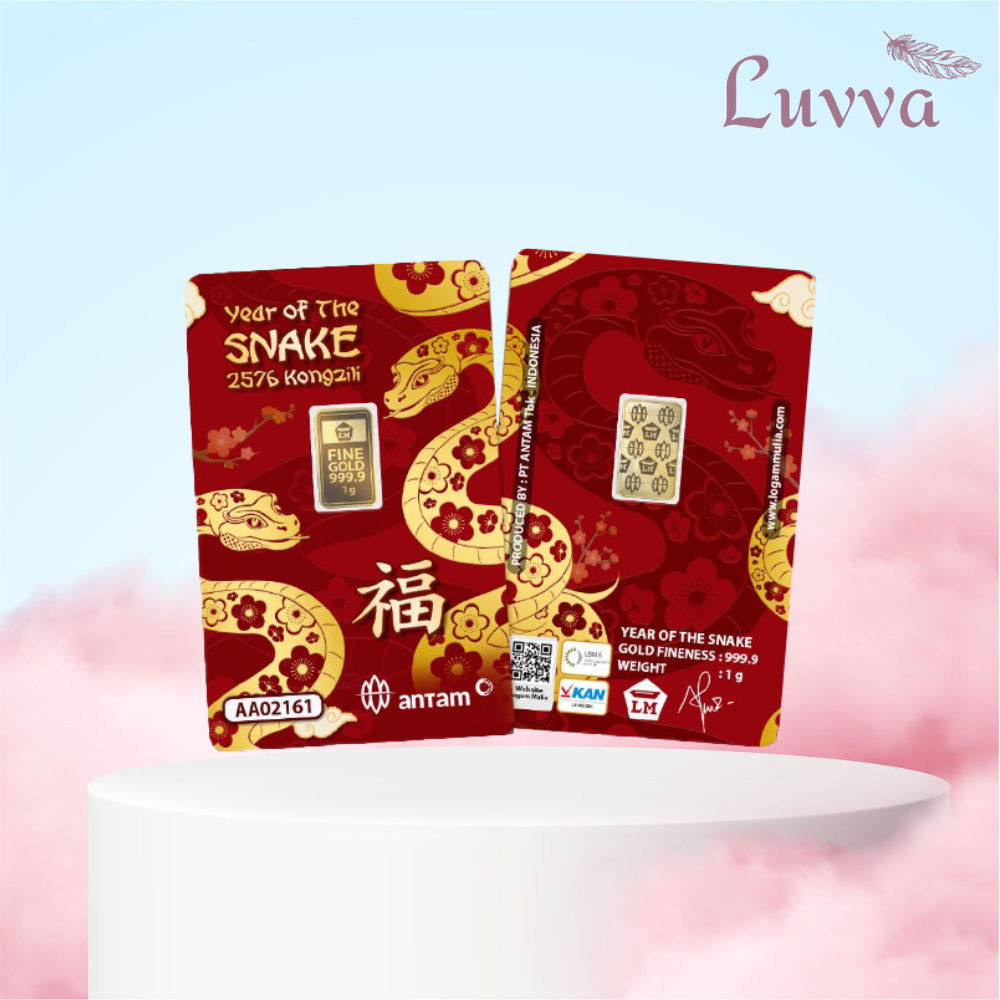 Jual Logam Mulia Antam Press ( LM ) Edisi Imlek Series Ular 1GR ...