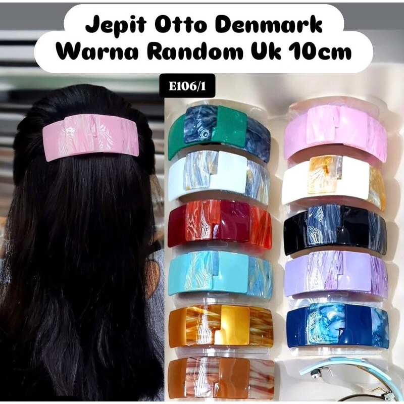 Jual (PER PC) Jepit Otomatis DENMARK STYLE /Jepit Rambut /jepit besi/jepit otomatis/jepit ...