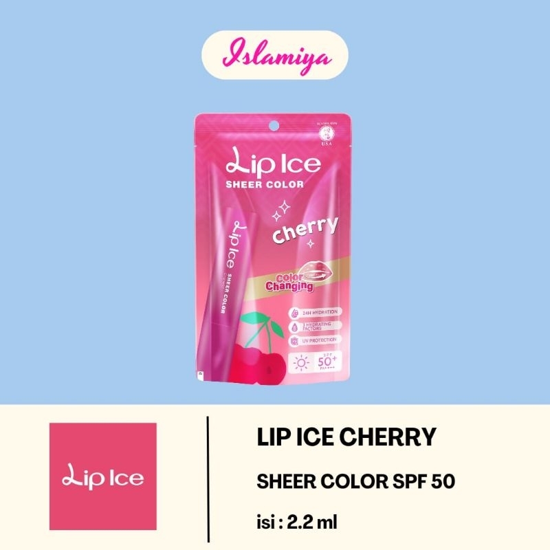 Jual LIP ICE SHEER COLOR CHERRY SPF 50 PA++++ - LIP BALM | Shopee Indonesia