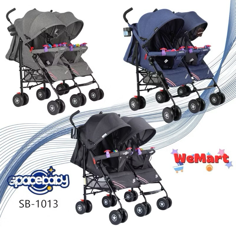 Jual SPACEBABY SB 1013 / LW366 STROLLER TWINS | Shopee Indonesia