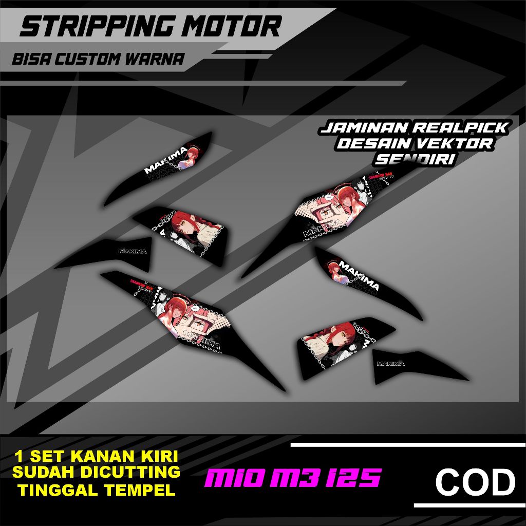 Jual STRIPPING MOTOR KEREN YAMAHA MIO M3 MIO 125 MAKIMA CHAINSAW MAN ...